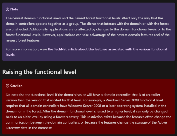 Active Directory - Est-ce que je peux augmenter le niveau fonctionnel ...